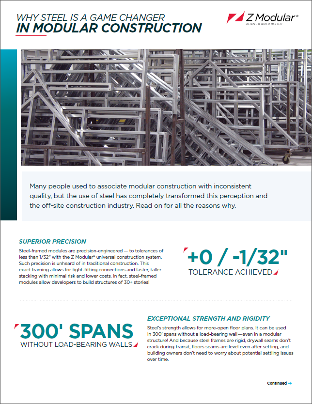 Why Steel is a Game Changer in Modular Construction - Z Modular